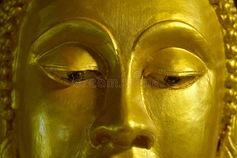 Primer de Buda de la cara foto de archivo. Imagen de cultura - 105397430