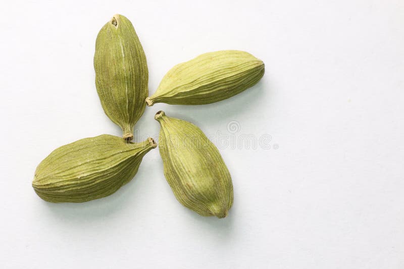 Primer De Cuatro Semillas Del Cardamomo Macro Foto de archivo - Imagen ...