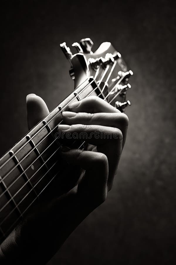 Guitarrista Close Up imagen de archivo. Imagen de guitarra - 54549729