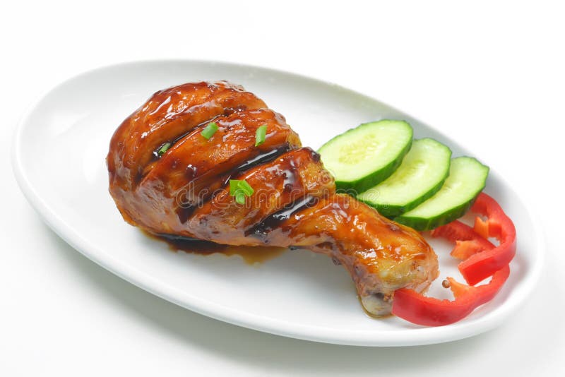 Pierna de pollo cocida imagen de archivo. Imagen de pollo - 32278101