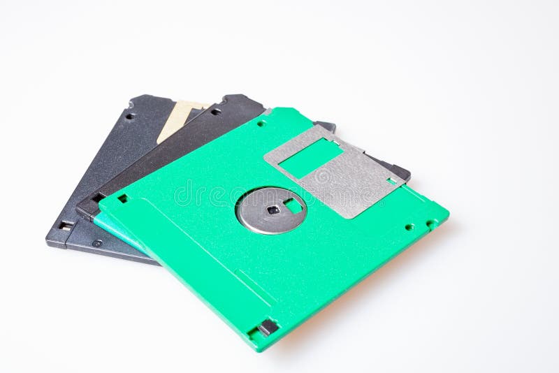 Primer De Las Diskettes Aislado En Blanco Imagen de archivo - Imagen de ...
