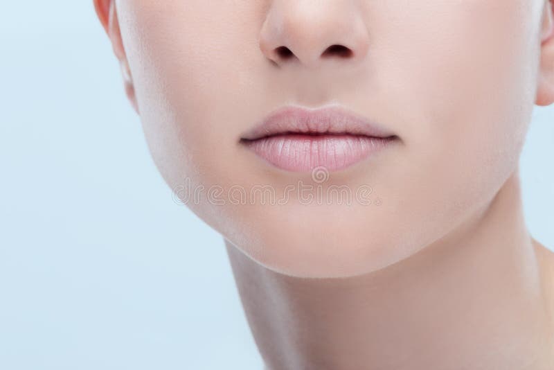 Primer De Los Labios De La Mujer Hermosa Foto de archivo - Imagen de ...