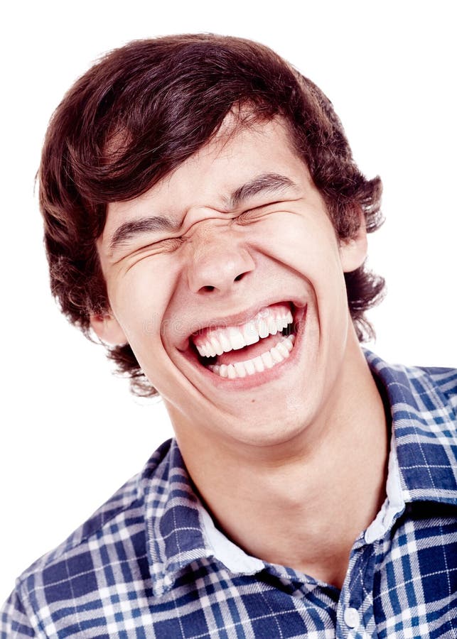 Primer de risa de la cara imagen de archivo. Imagen de internet - 97015007