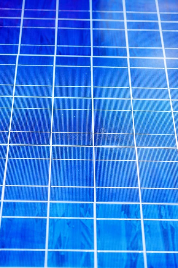 Primer Del Detalle Del Panel Solar Color Azul Foto de archivo - Imagen ...