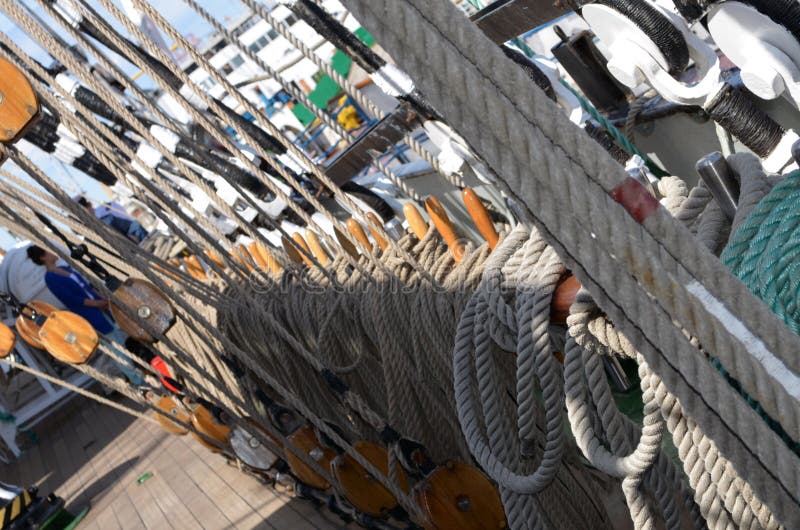 Primer Del Equipo Del Velero Imagen de archivo - Imagen de detalle ...