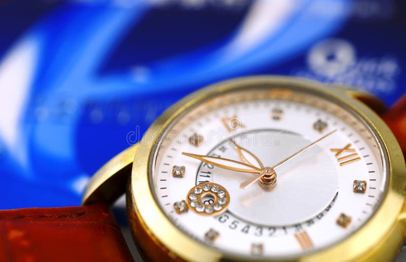 Primer del reloj imagen de archivo. Imagen de estilo - 76929525