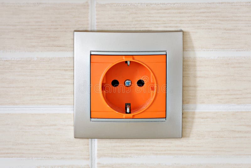 Primer Del Socket De La Energía Eléctrica Foto de archivo - Imagen de ...