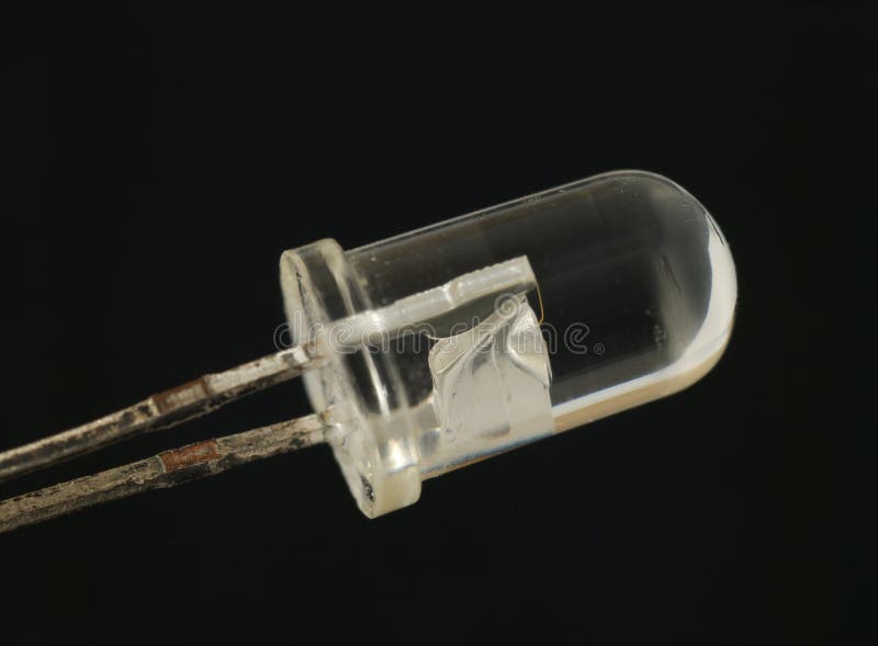 Primer LED puro imagen de archivo. Imagen de mota, transparente - 13120905
