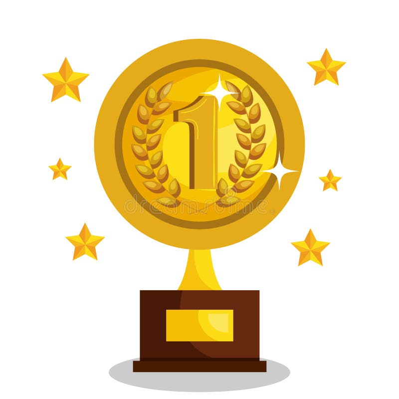 Primer Premio Del Ganador Del Lugar Ilustración del Vector ...