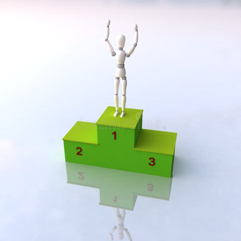 Primer trofeo del lugar stock de ilustración. Ilustración de primero ...