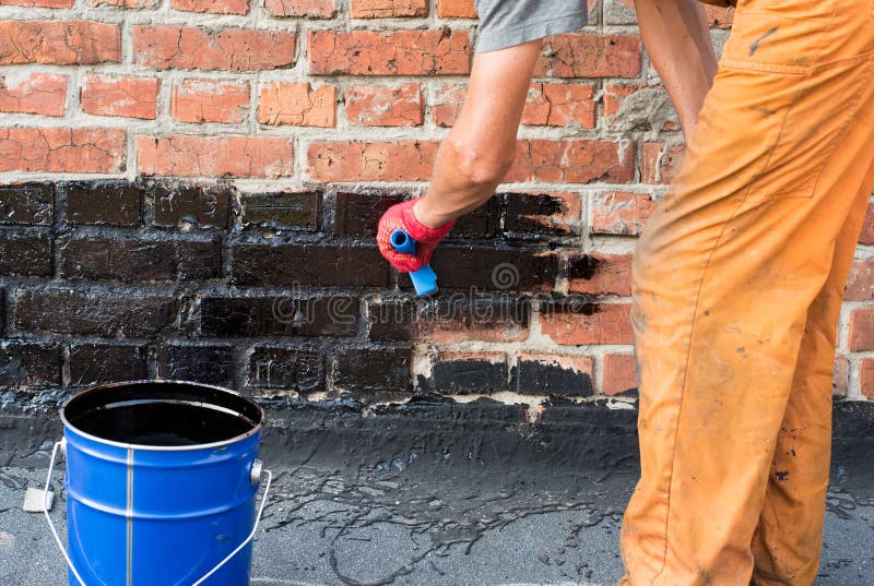 Priming brick wall stock photo. Image of industry, modified - 77159042