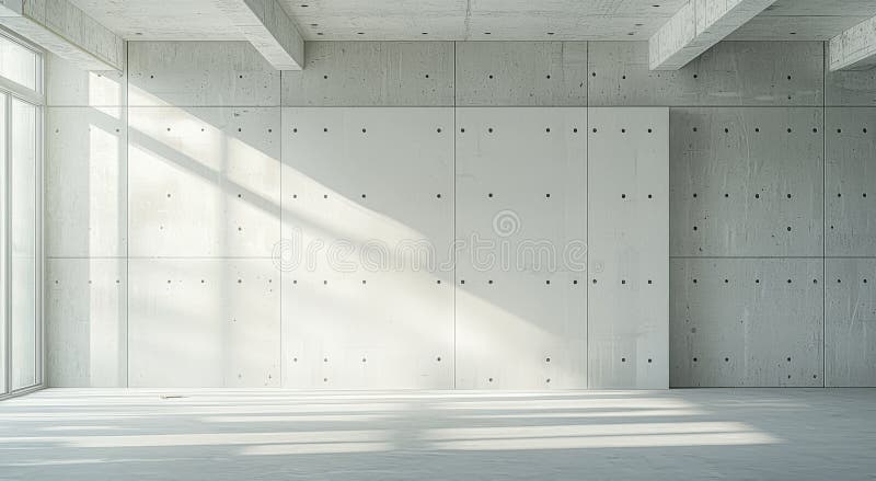 Priming the Inside Walls of a House Still Being Built Stock Image ...