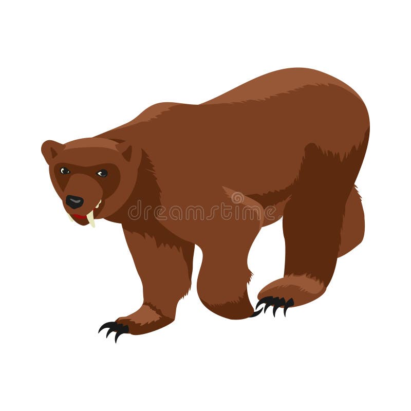 Primitive Age Bear Composition Stock Vector - Illustration of primitive ...