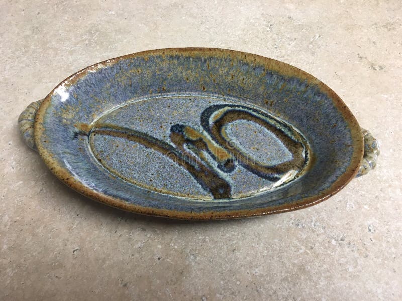 Primitive Design Ceramic Dish Stock Image - Image of primitive, paint ...