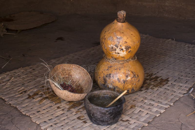 Primitive Fermentation Containers Stock Image - Image of shell, drink ...