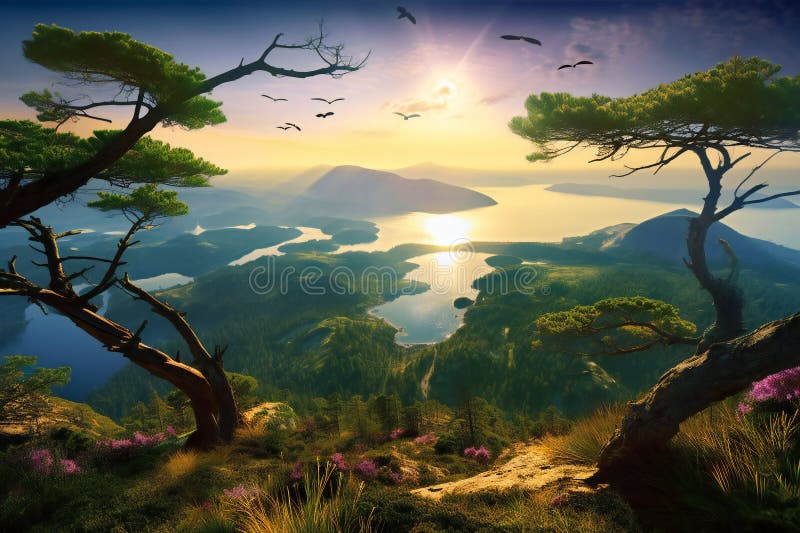 Primitive Forest, Creative Digital Illustration, Nature, Landscapes ...