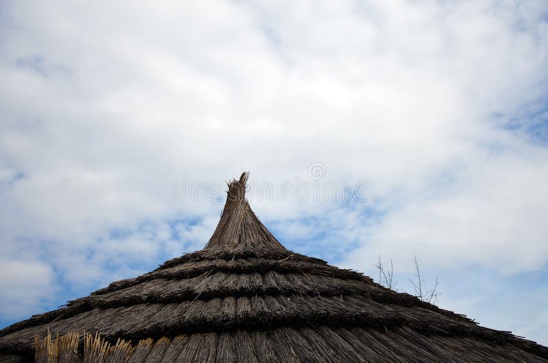 Primitive house stock photo. Image of roof, tribal, straw - 53352702