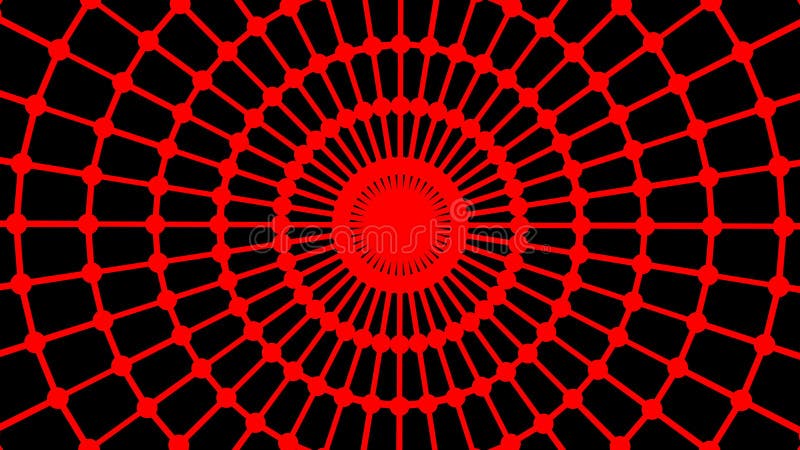 Primitive Loopable Animation. Geometric Round Shape is Spinning Stock ...