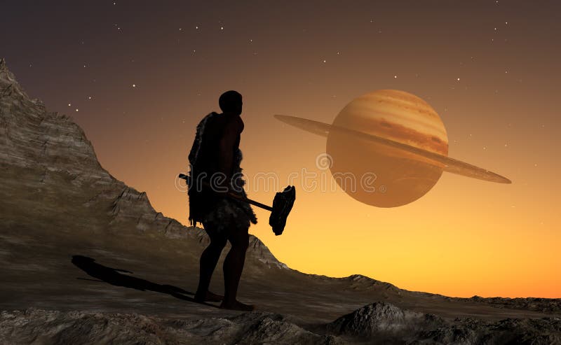 Space in the sky stock illustration. Illustration of person - 267409612