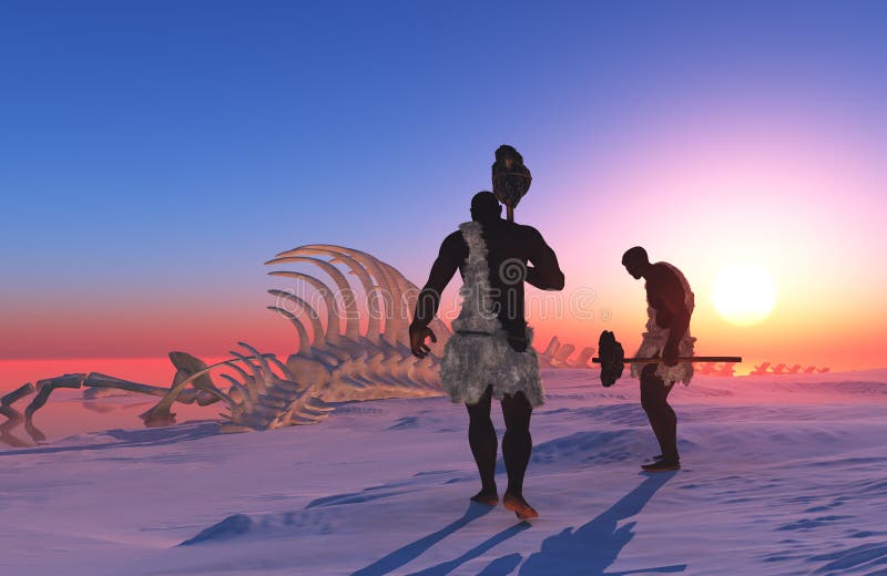 Primitive man stock illustration. Illustration of brown - 263306212