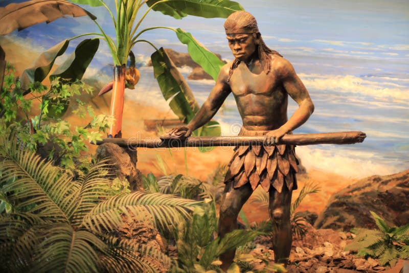 Primitive man making stick editorial stock photo. Image of male - 39487238