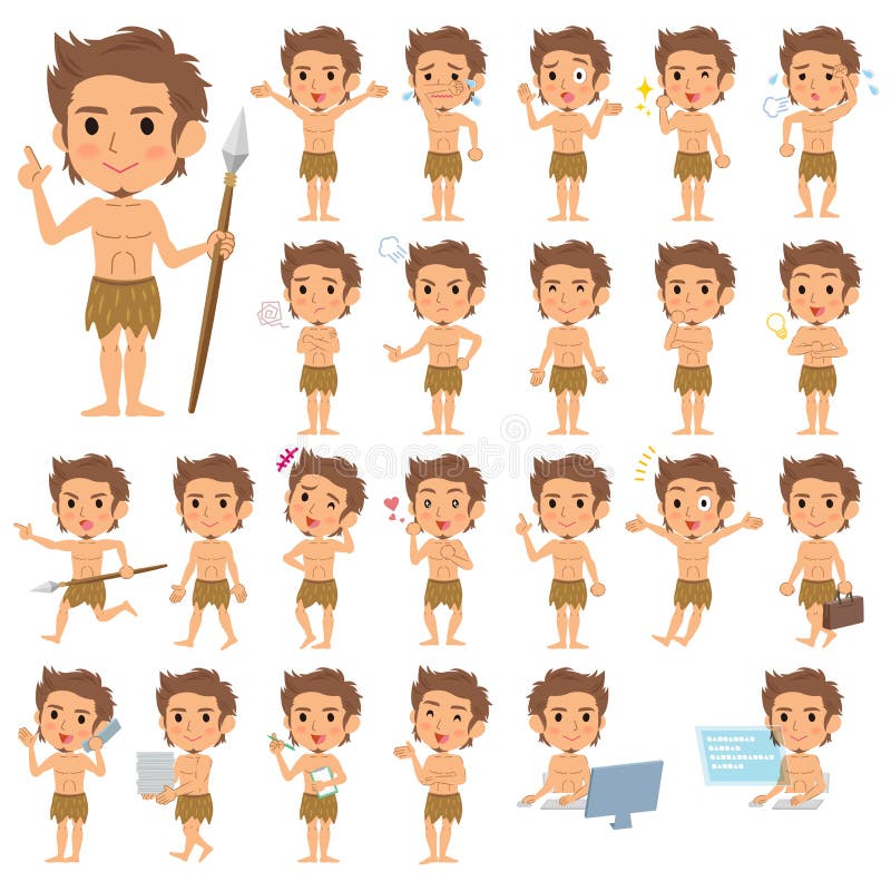 Primitive Art - Various Figures Stock Vector - Illustration of detail ...