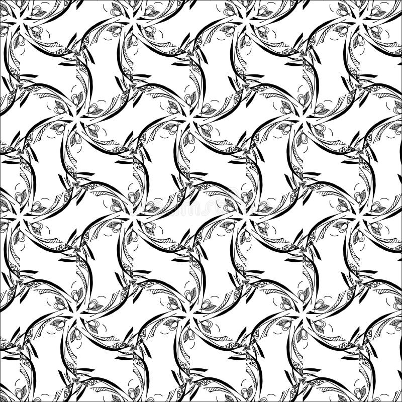 Primitive Simple Grey Retro Seamless Pattern Stock Illustration ...