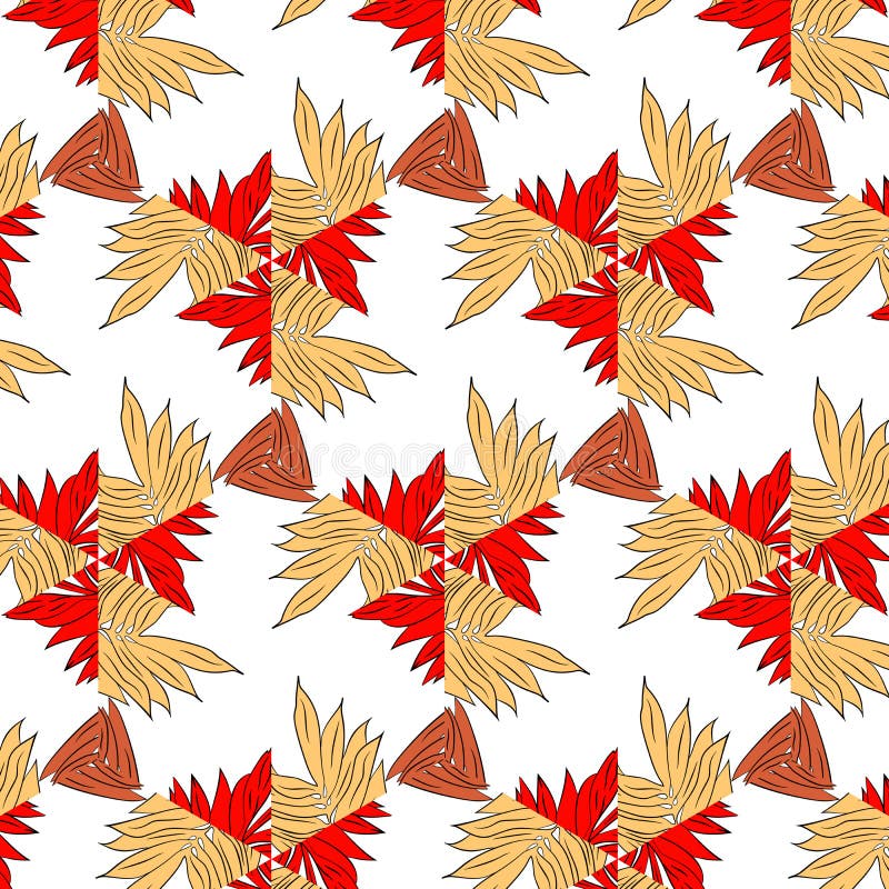 Primitive Simple Red Modern Pattern Stock Illustration - Illustration ...