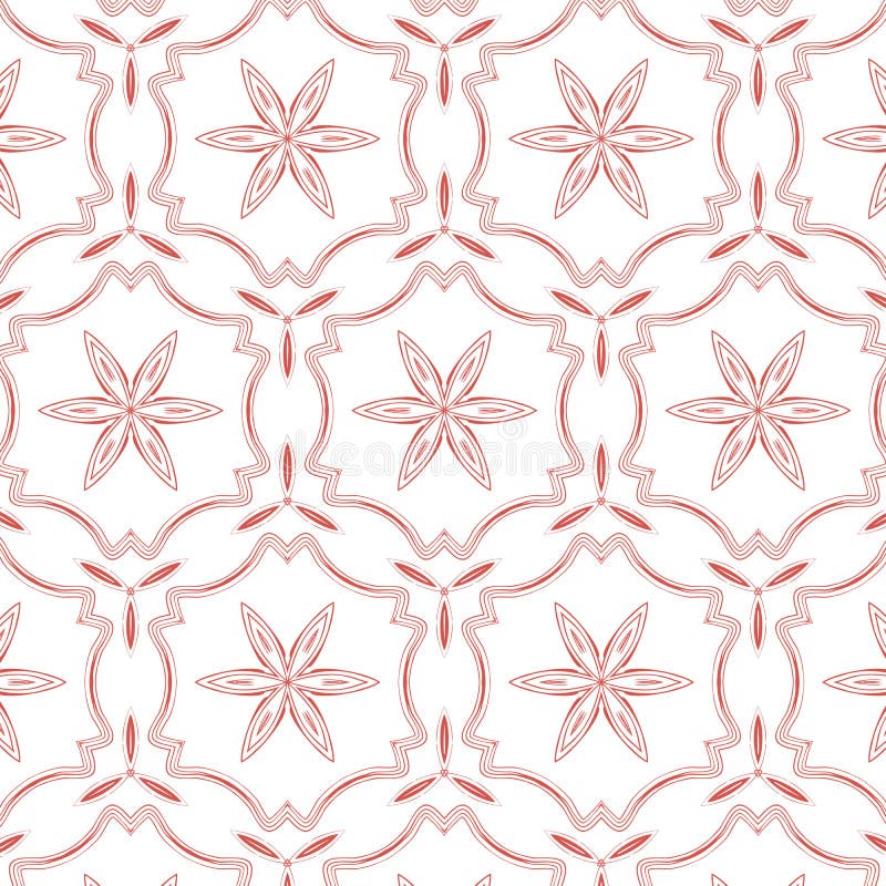 Primitive Simple, Soft Pink Modern Pattern Stock Illustration ...