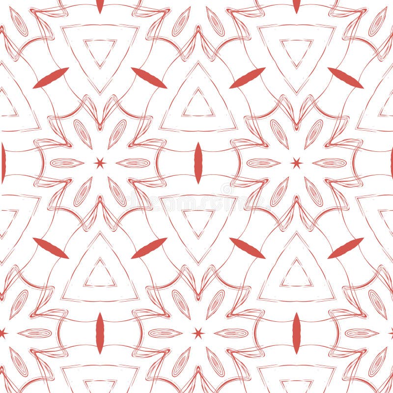 Primitive Simple, Soft Pink Modern Pattern Stock Illustration ...