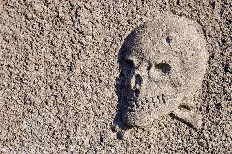 Primitive Skull and Crossbones Relief Stock Photo - Image of pain, dead ...