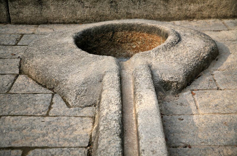 Primitive Stone Latrine stock photo. Image of ancient - 8580096