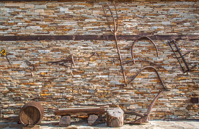 Primitive tools stock image. Image of tools, sickle, colorful - 46677681