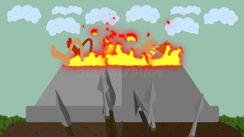 Primitive Tribe Making a Human Sacrifice on an Alter Stock Video ...