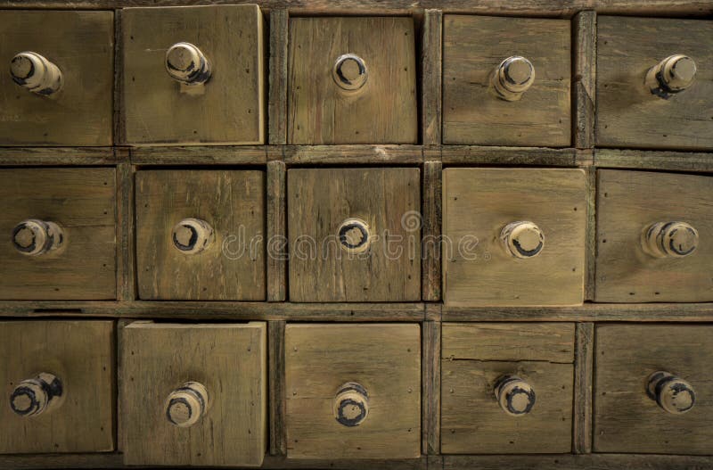 Rustic drawer cabinet stock photo. Image of grid, drawer - 237802382