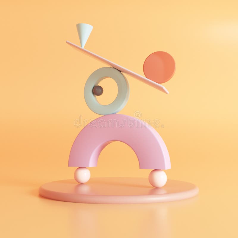 Primitives in balance stock illustration. Illustration of equilibration ...