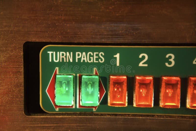 Primo Piano Dei Tasti Del Gioco Del Jukebox. Immagine Stock - Immagine ...