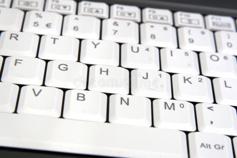 Primo Piano Della Tastiera Del Computer Portatile Fotografia Stock ...