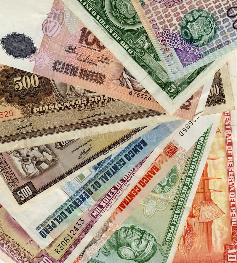 Vecchi soldi peruviani fotografia stock. Immagine di finanza - 9121500