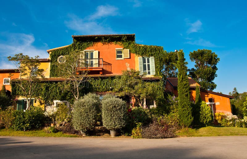 Primo Posto, Mediterranean Building Style Stock Photo - Image of grunge ...