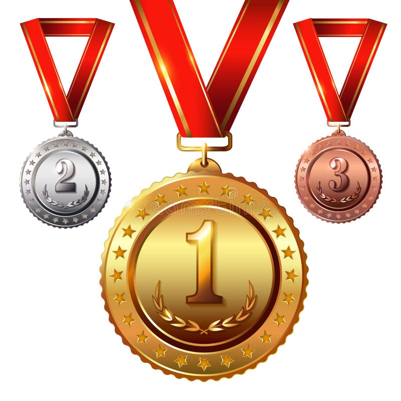 Primo Posto Secondo Posto Terzo Posto Illustrazione di Stock ...