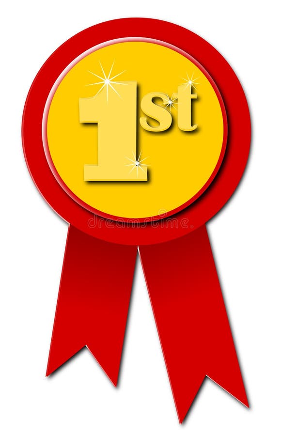 Primo premio illustrazione di stock. Illustrazione di rosso - 13140311