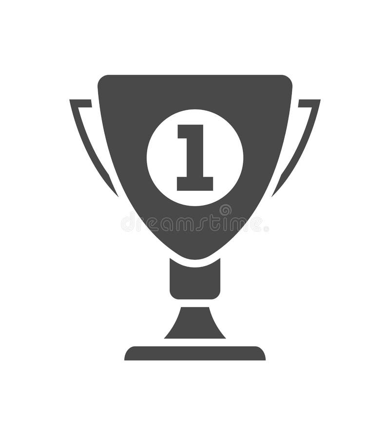 Primo Premio Del Posto Isolato Sull'icona Bianca Illustrazione ...