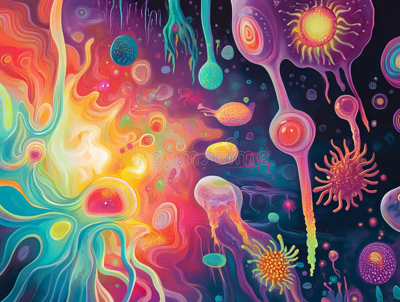 Primordial Seas stock illustration. Illustration of abstraction - 330782349