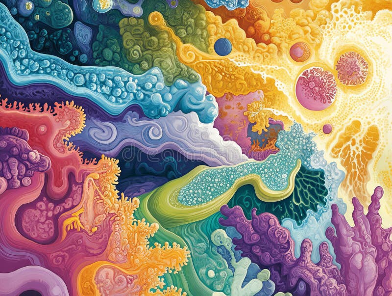 Primordial Seas stock illustration. Illustration of life - 330782408