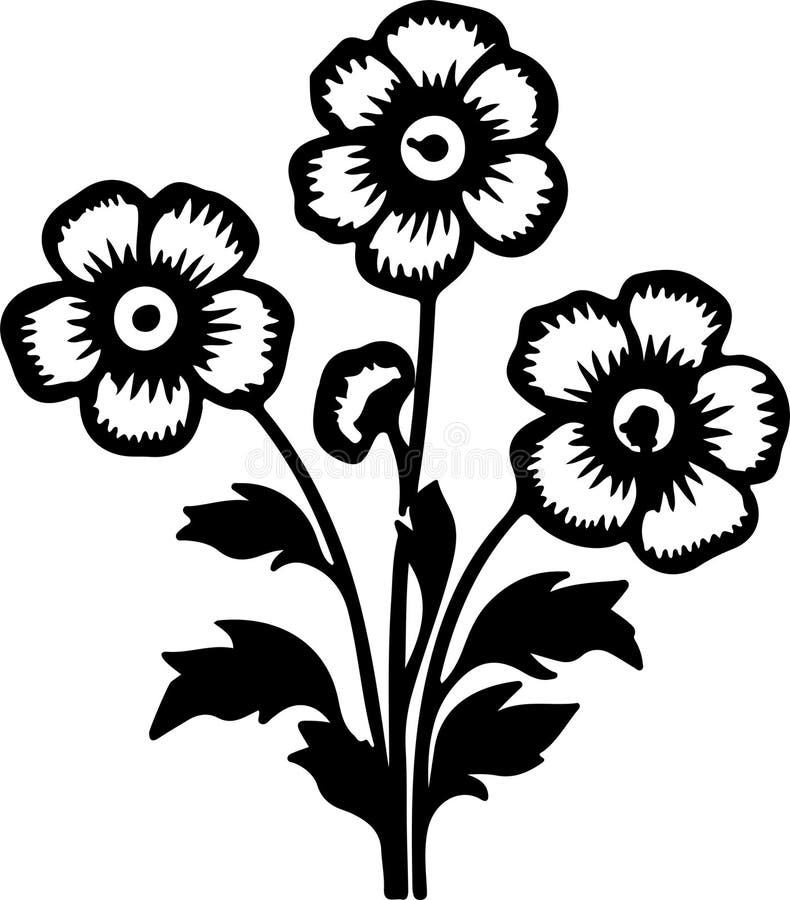 Black Primrose Stock Illustrations – 784 Black Primrose Stock ...