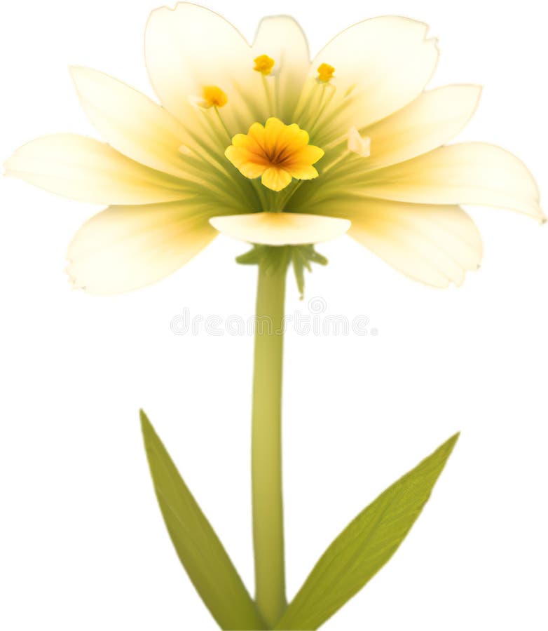 Primrose Clipart. a Cute Primrose Flower Icon. AI-Generated. Stock ...