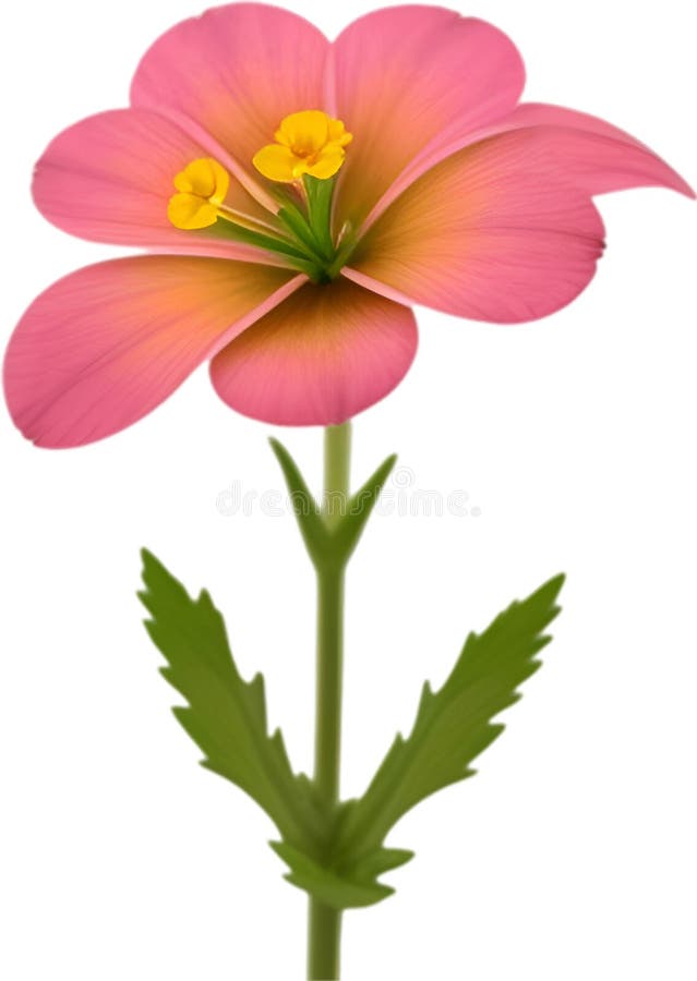 Primrose Clipart. a Cute Primrose Flower Icon. AI-Generated. Stock ...