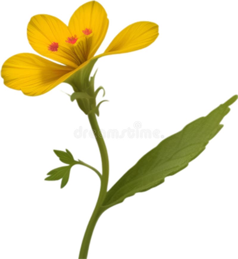 Primrose Clipart. a Cute Primrose Flower Icon. AI-Generated. Stock ...