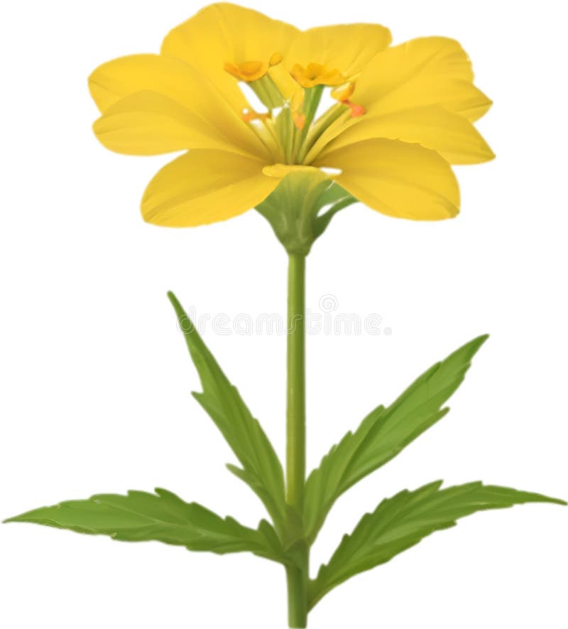 Primrose Clipart. a Cute Primrose Flower Icon. AI-Generated. Stock ...